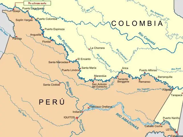 Rio putumayo: ubicación, nacimiento, y todo lo que tiene que saber