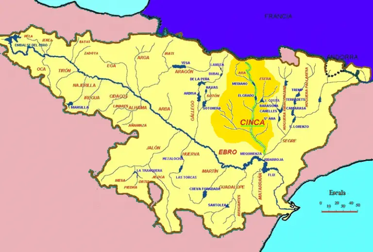 Río Cinca: mapa, y todo lo que necesita saber de él