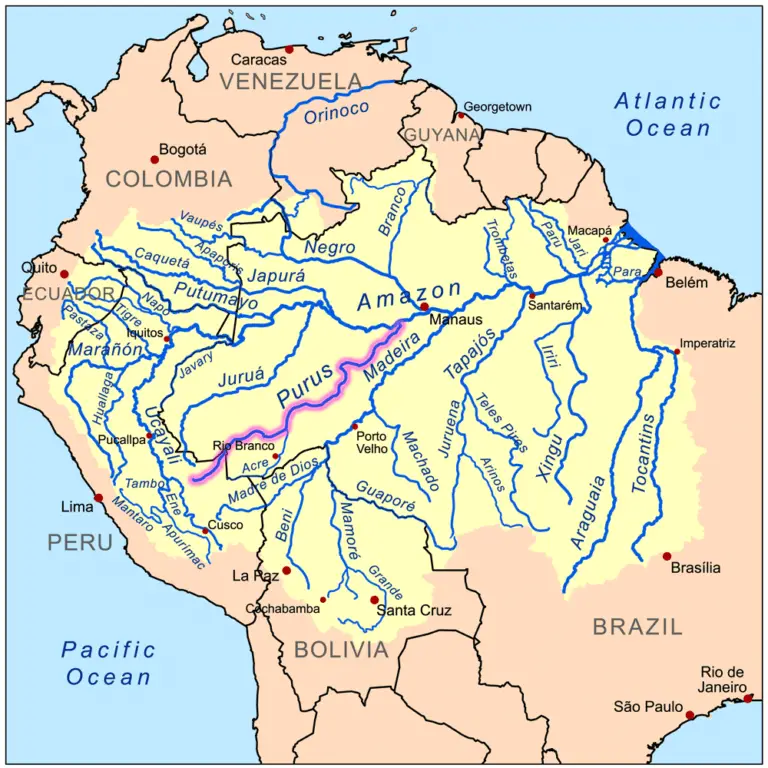 Río Purús: Ubicación y todo lo que desconoce sobre este