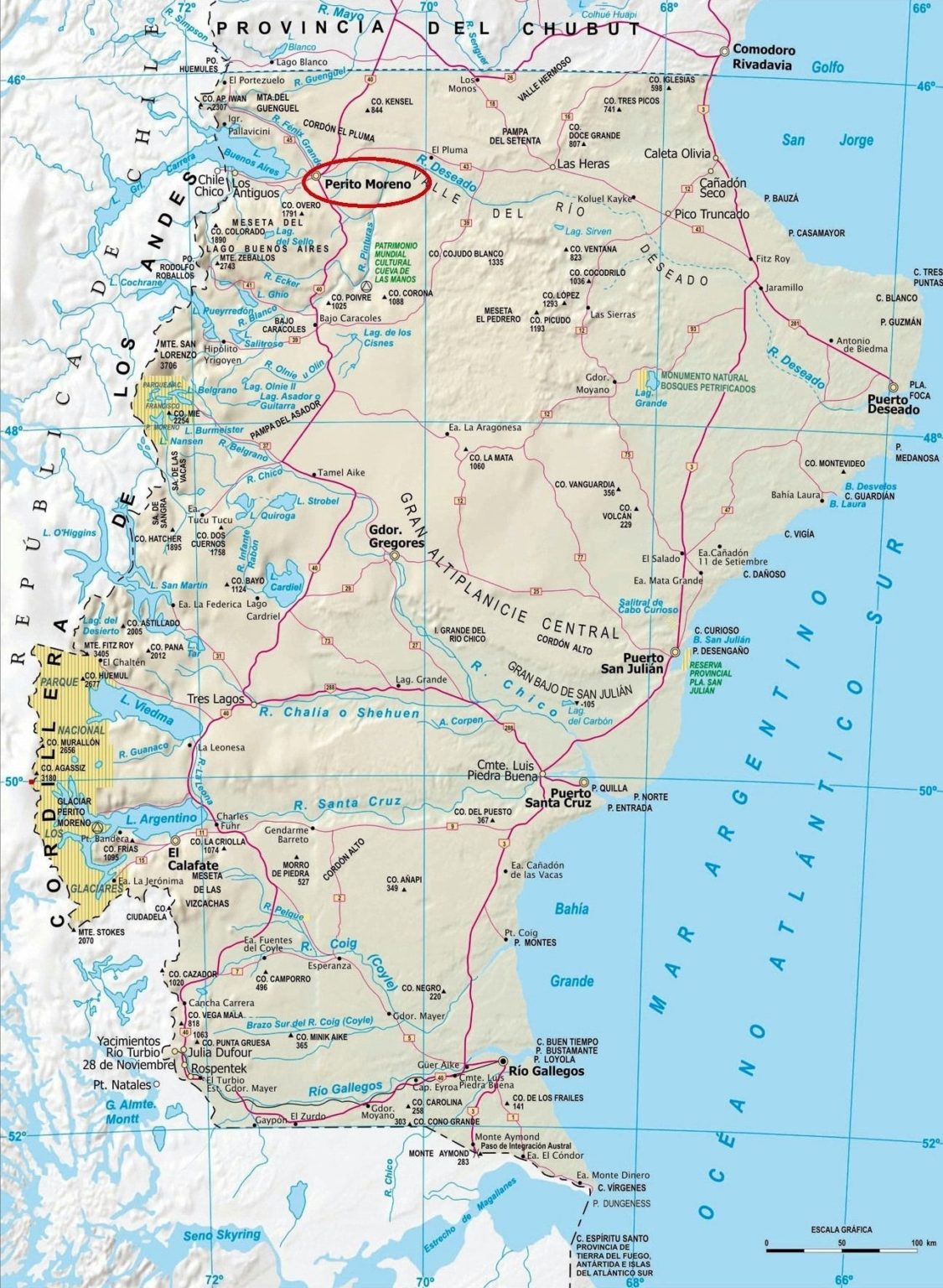 Rio Deseado: ubicación, mapa, y todo lo que necesita saber
